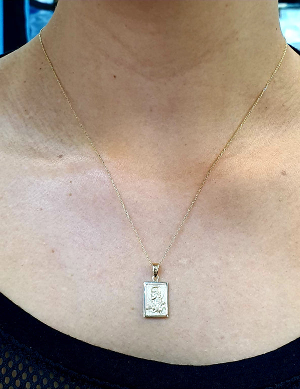 Medium Scapular Medal Pendant – BOS Jewelers Inc